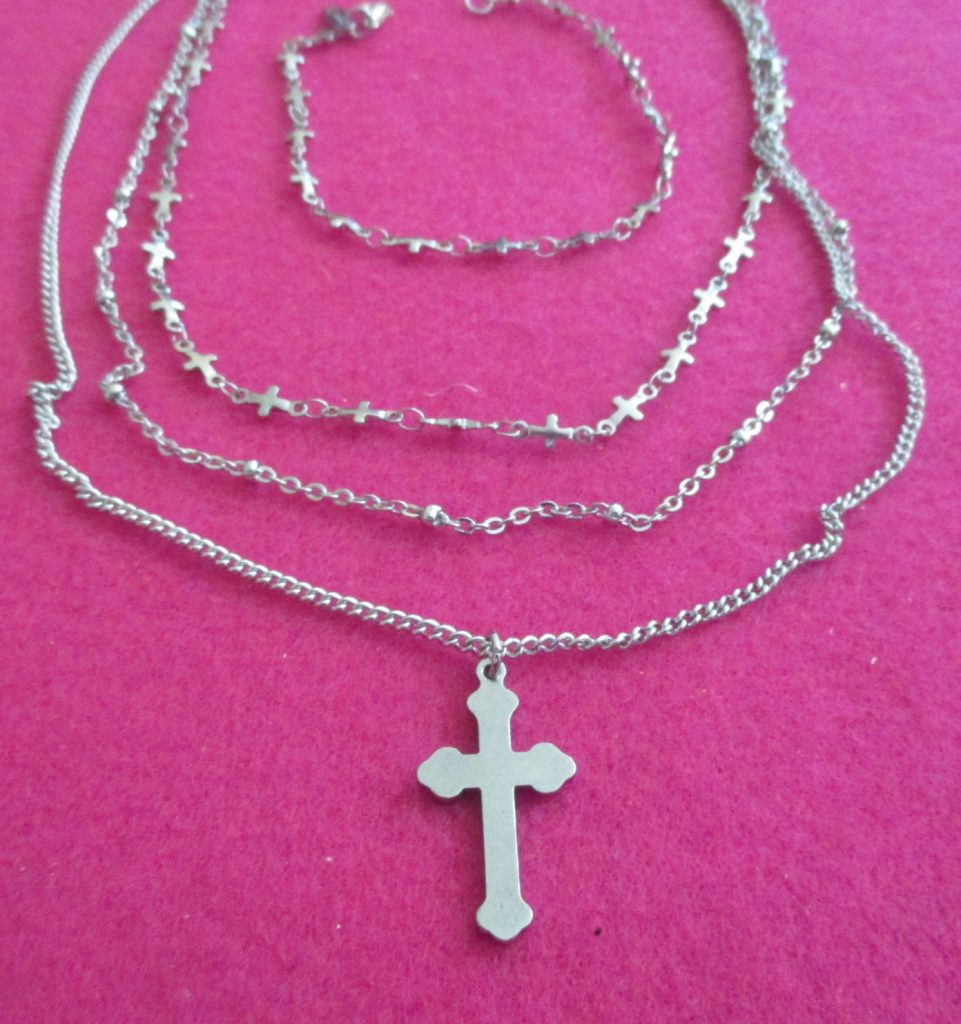 3 Layer Cross Set - Beautiful Steel Jewelry